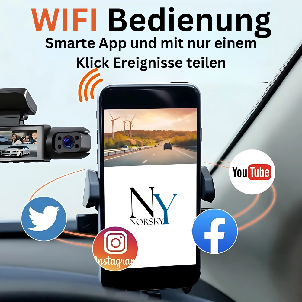 CAM-PRO™ - 310°-Dashcam – NORSKY.DE